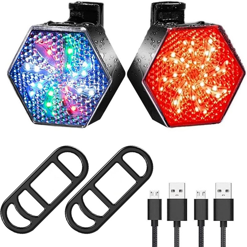 2 Pcs Bike Light Set, Super Bright Lightweight Bic... – Vicedeal