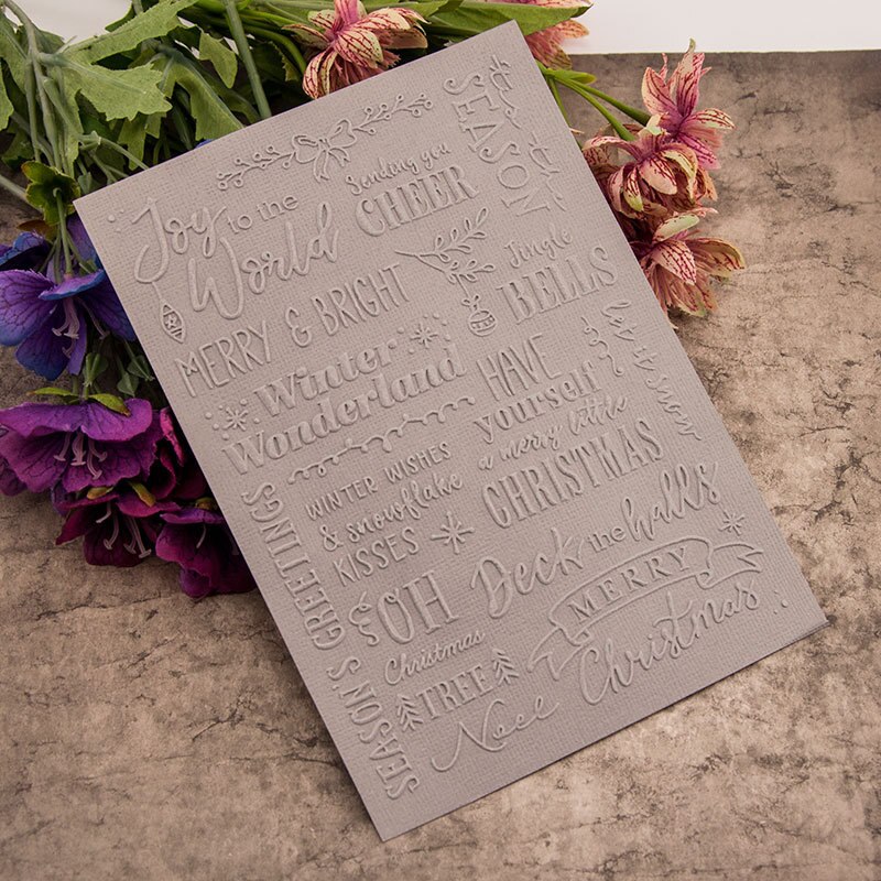 alphabet Words Letter Embossing Folders for Papers... – Grandado