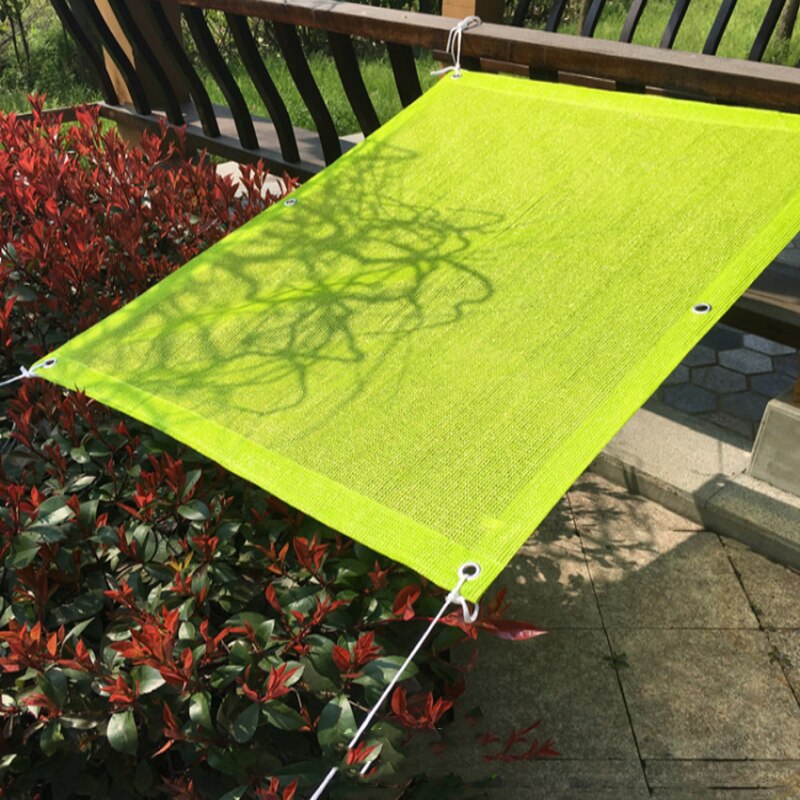 Here! Jade Green Flax Grey Sun Shade Net Awning Pl... – Grandado