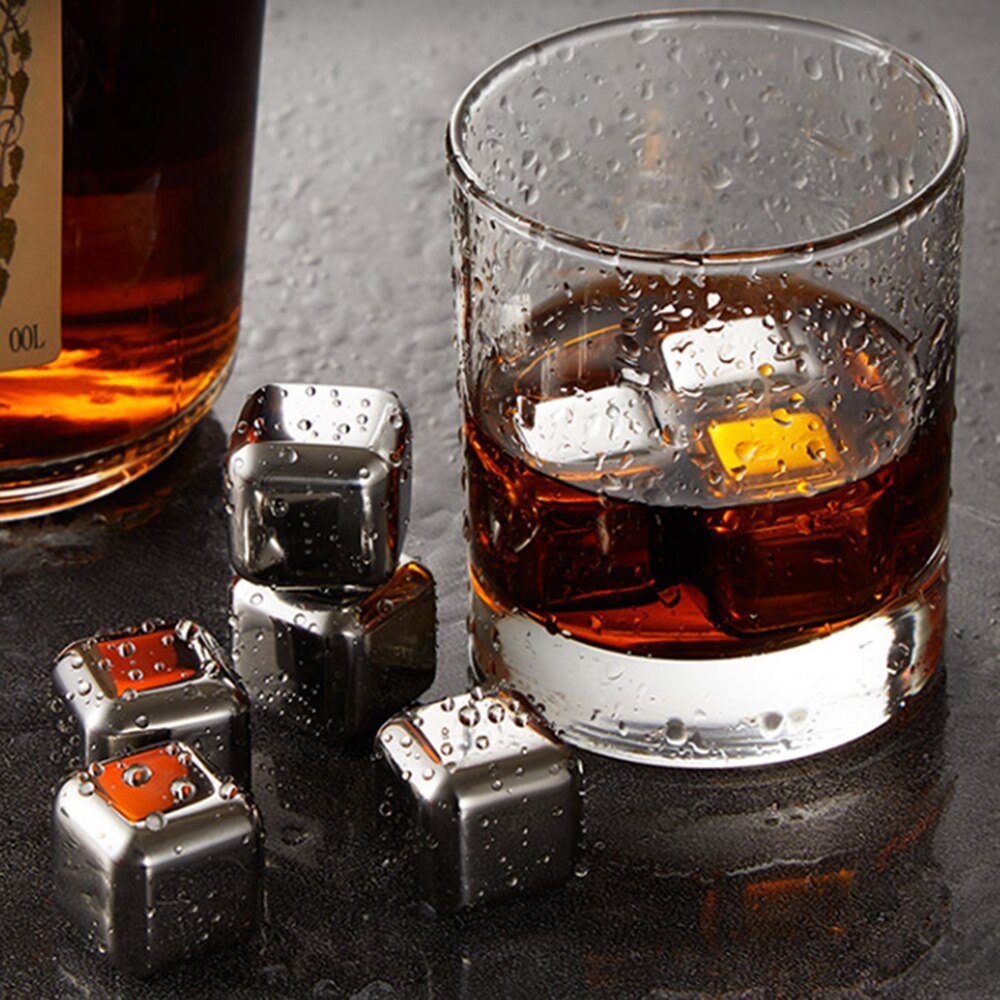 4pcs Stainless Steel Ice Cubes, Reusable Chilling ... – Grandado