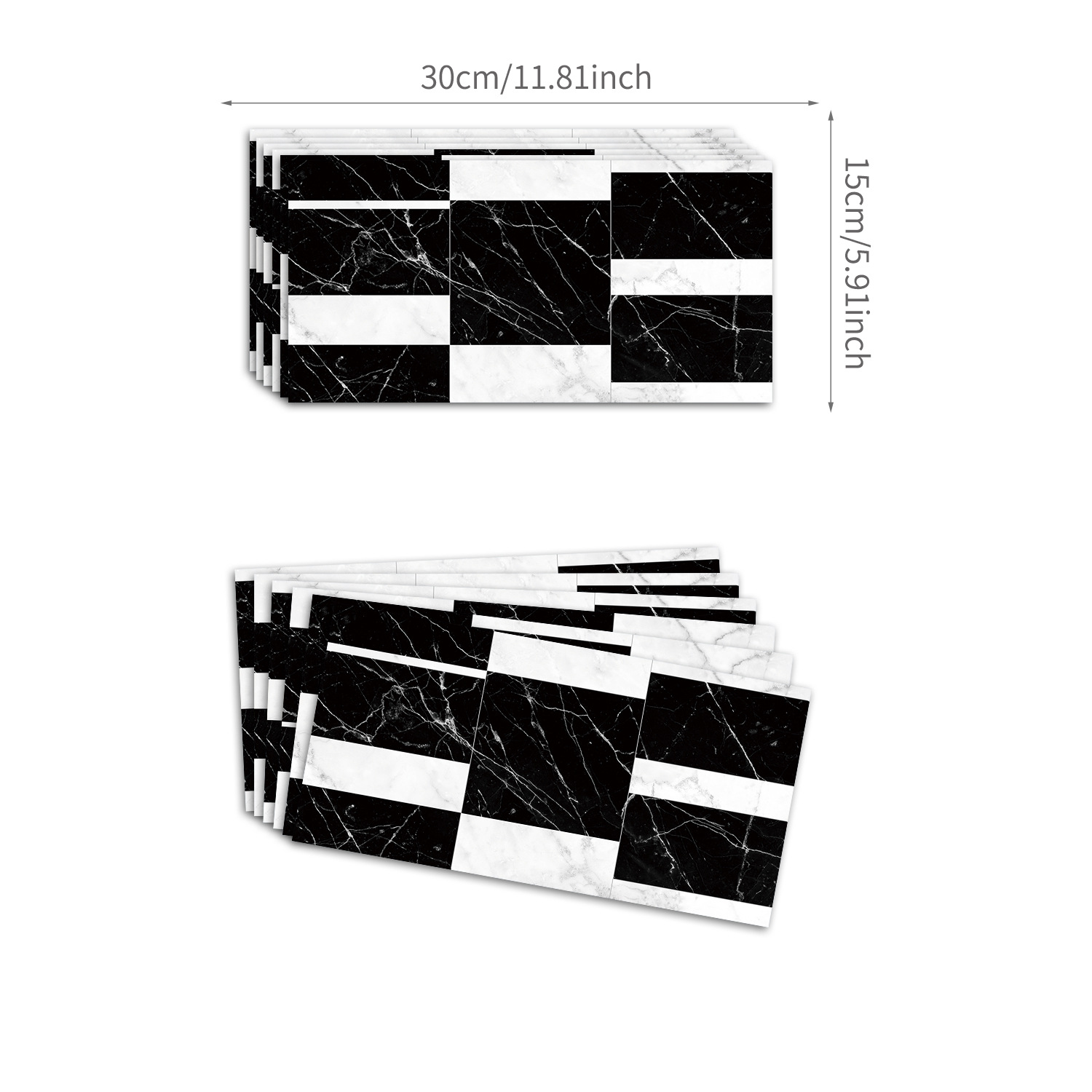 Mozaïek Marmer Keuken Achtergrond Wandtegel Sticke... – Grandado