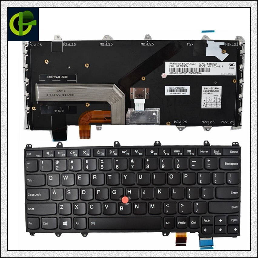 Original English Backlit keyboard for LENOVO Think... – Grandado