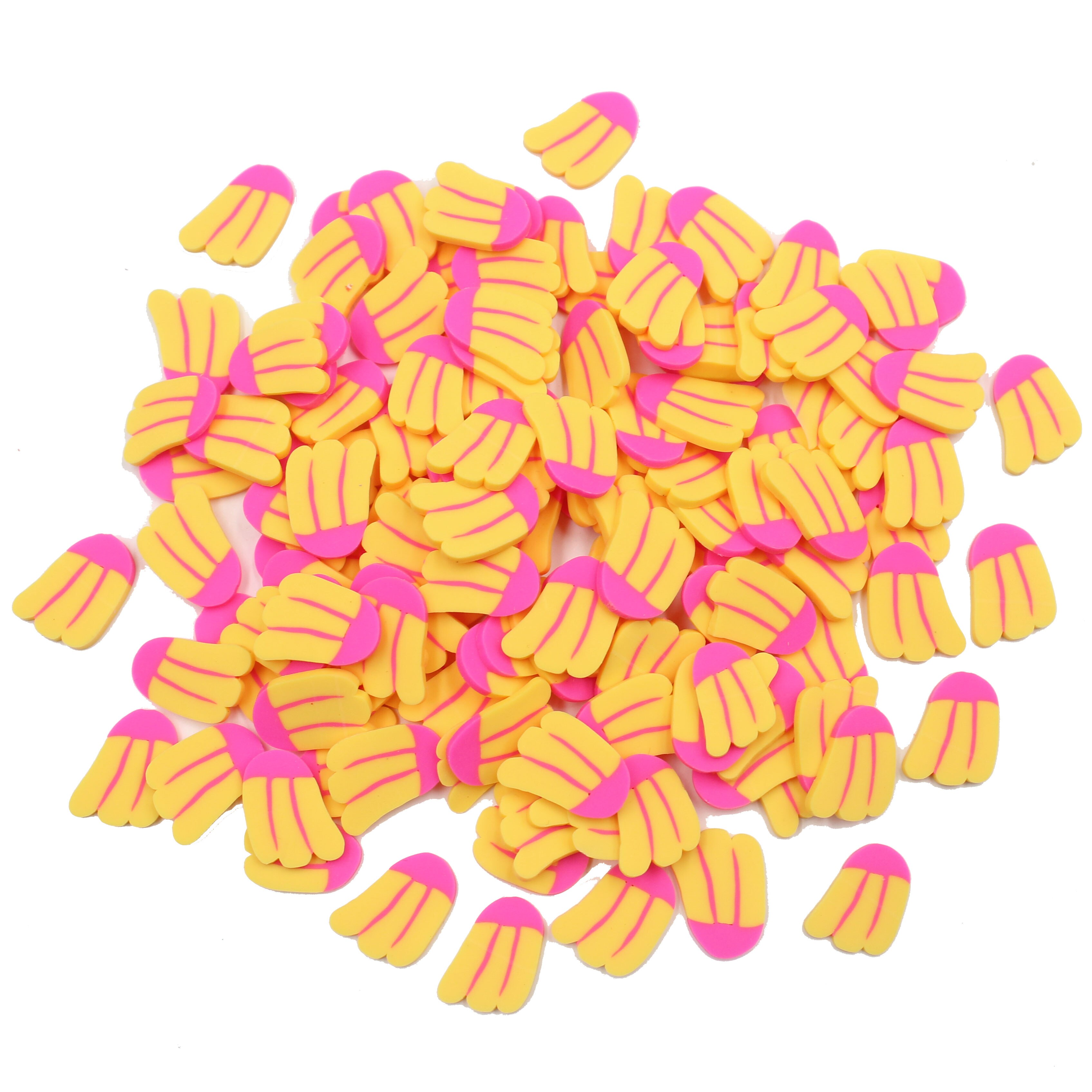 100g/lot Banana Slices Polymer Clay Fruits Sprinkl... – Grandado
