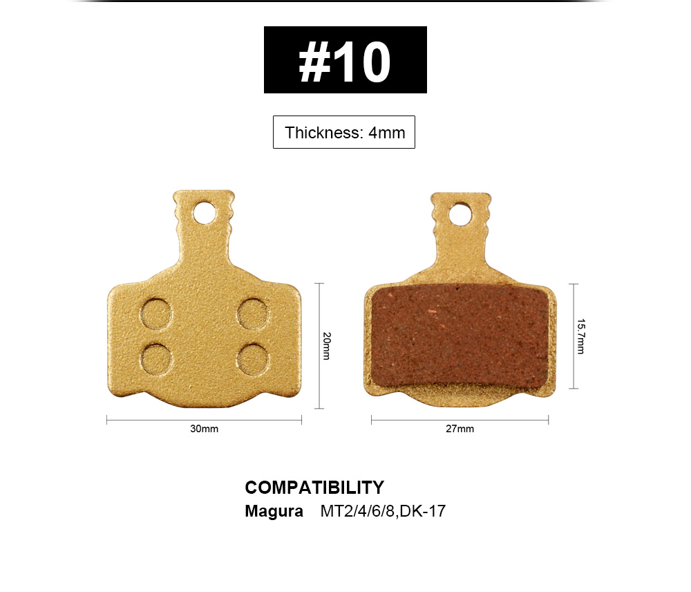 2 Pairs Packing Metallic Pads MTB Road Bicycle Met... – Vicedeal