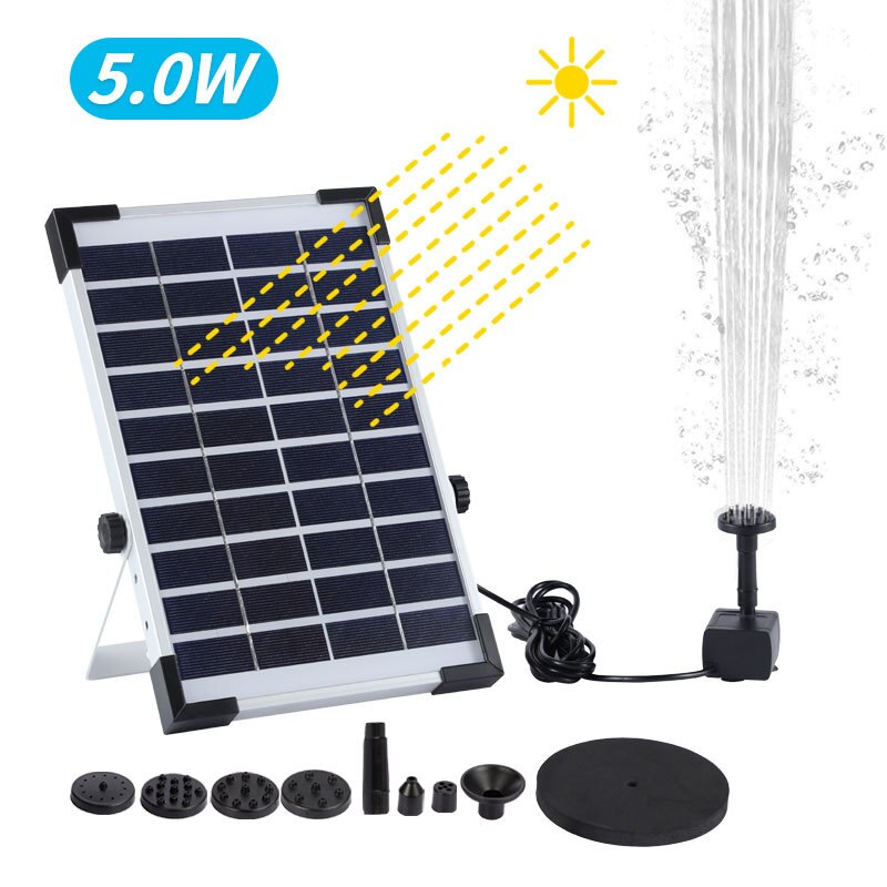 5W 380L/H Solar Pump Fountain Waterfall For Garden... – Vicedeal