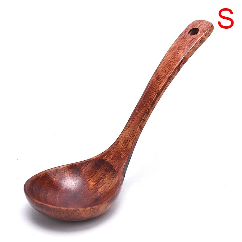 Natural Wooden Large Soup Scoops Long Handle Cooki... – Grandado