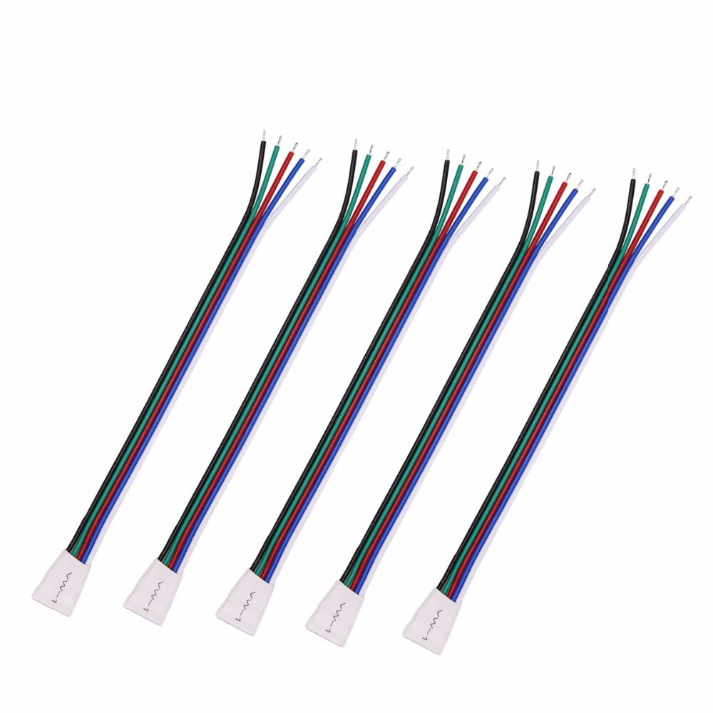 4pin 5pin RGB RGBW LED Strip Connector Gratis Lass... – Vicedeal