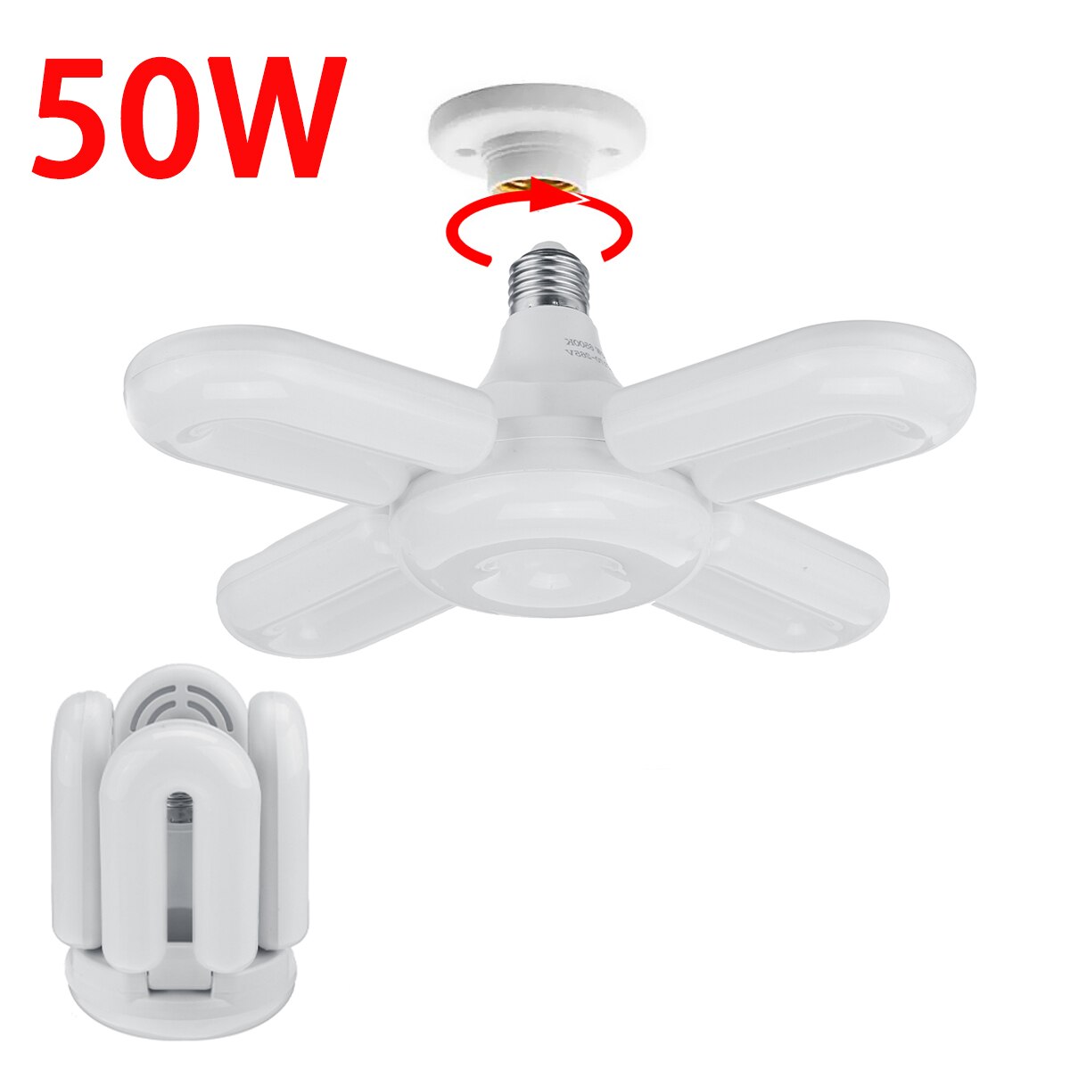 36/50/60W Industrial Lighting Garage Light Foldabl... – Grandado