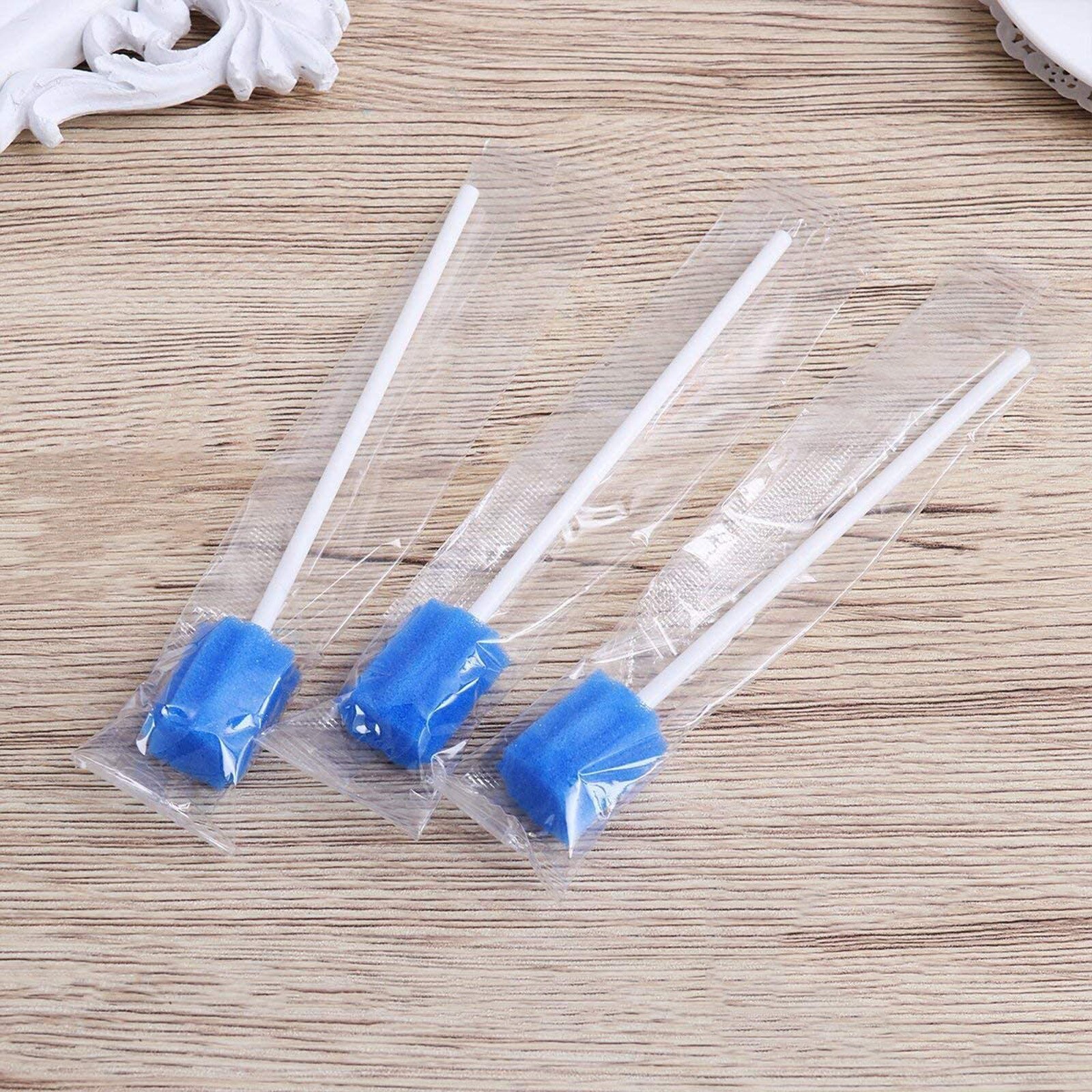 100 Pcs Cleaning Mouth Swabs Foam Sputum Sponge St... – Vicedeal