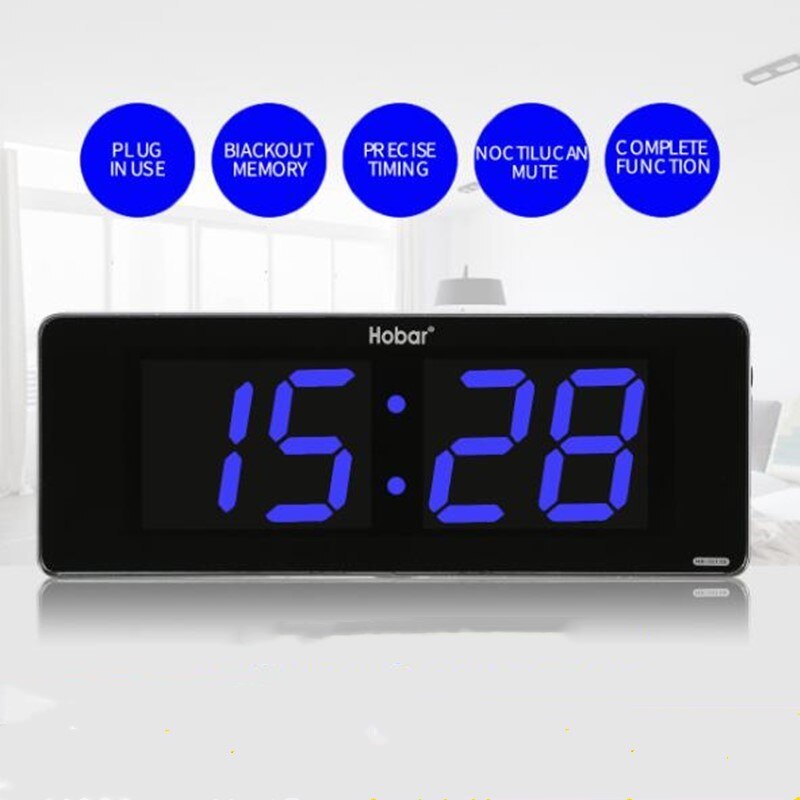 36*13*3cm Digital Wall Clock Hours Minutes Time Di... – Grandado