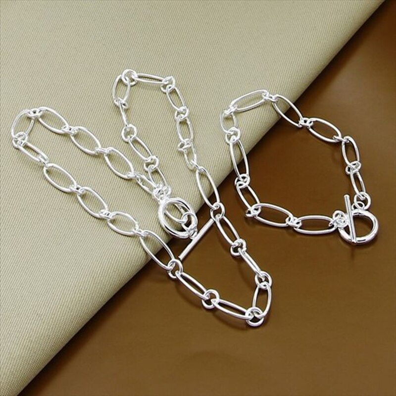 925 Sterling Silver Simple Round Circle Jewelry Se... – Grandado