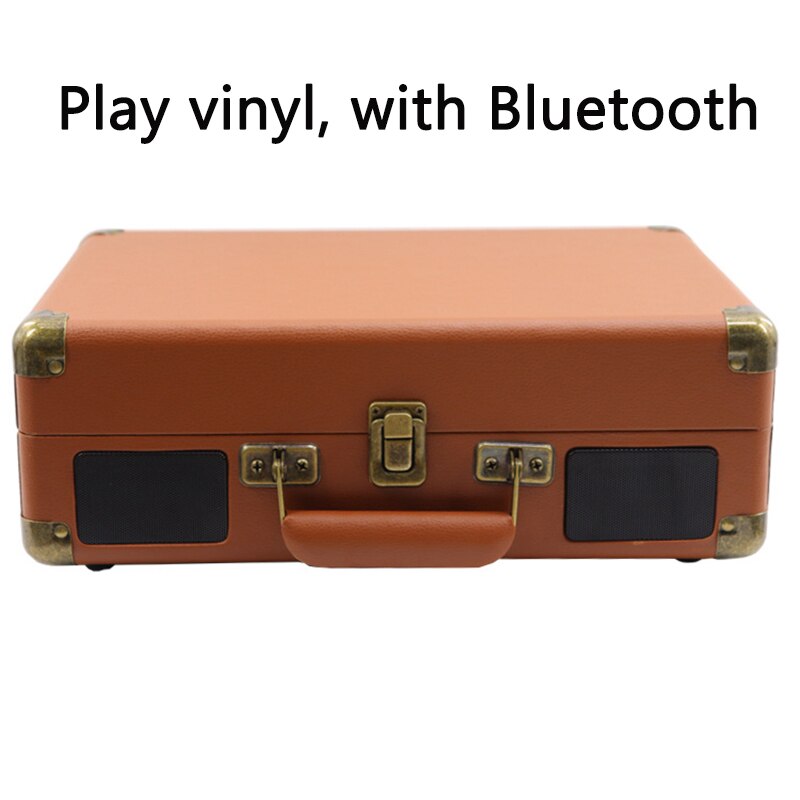 33/45/78 RPM Vintage Brown Wireless bluetooth orta... – Vicedeal