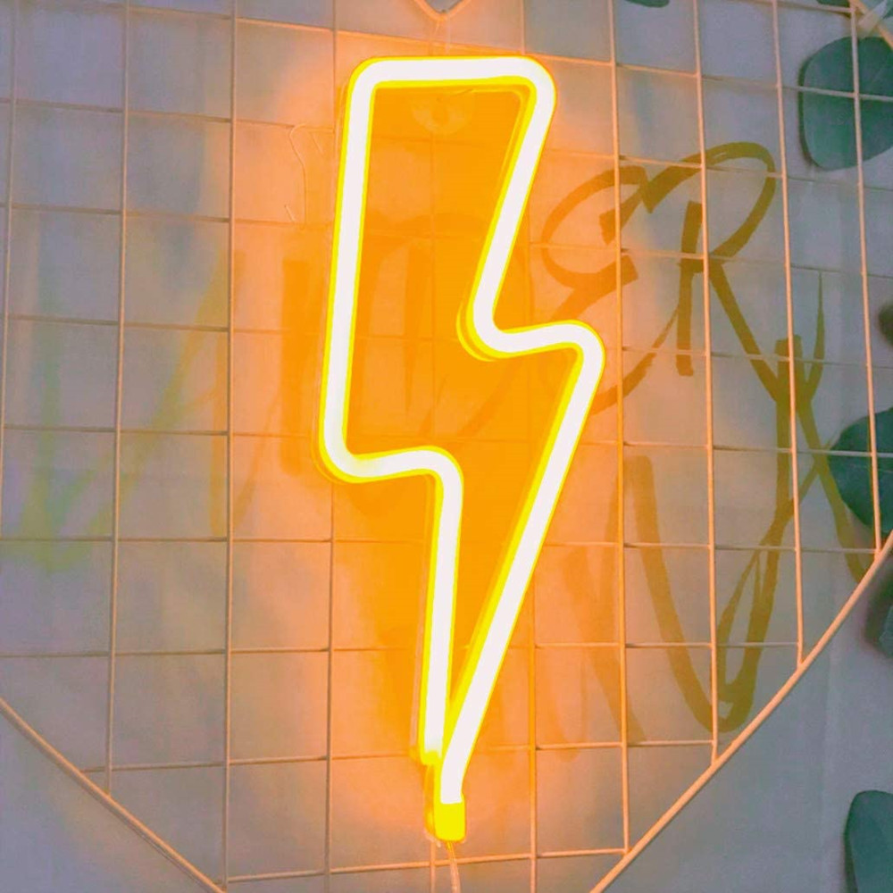 Warm White Lightning Neon Lamps Battery/USB Operat... – Grandado
