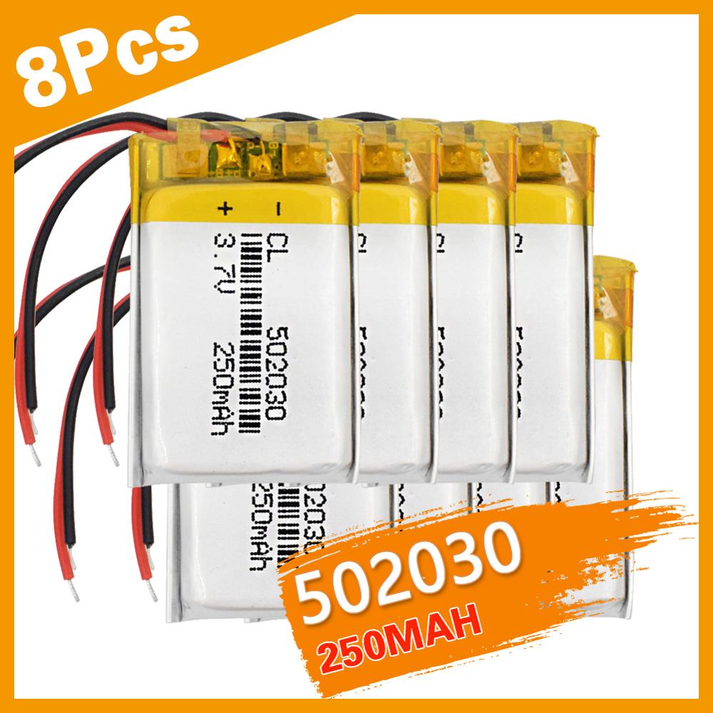 3/4/8PCS 502030 Li-Po Rechargeable lithium battery... – Grandado
