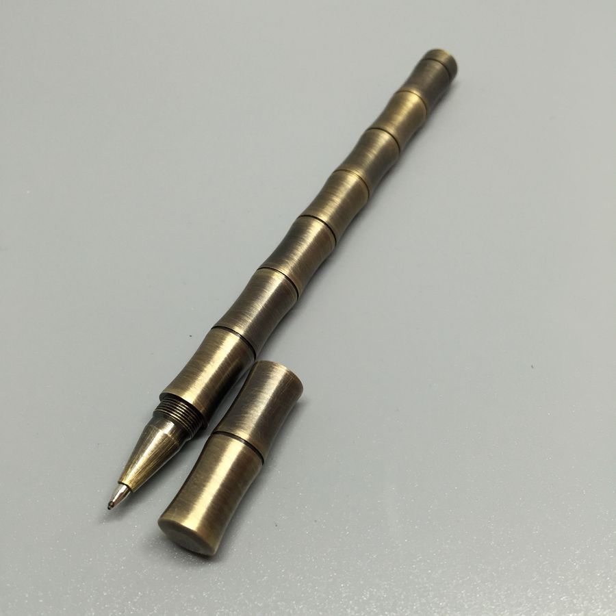 Mackwalker Retro brass bamboo pen signature pen de... – Grandado