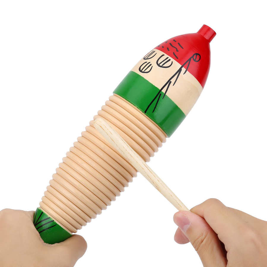 Wooden Fish Shaped Guiro Musical Percussion Instru... – Grandado