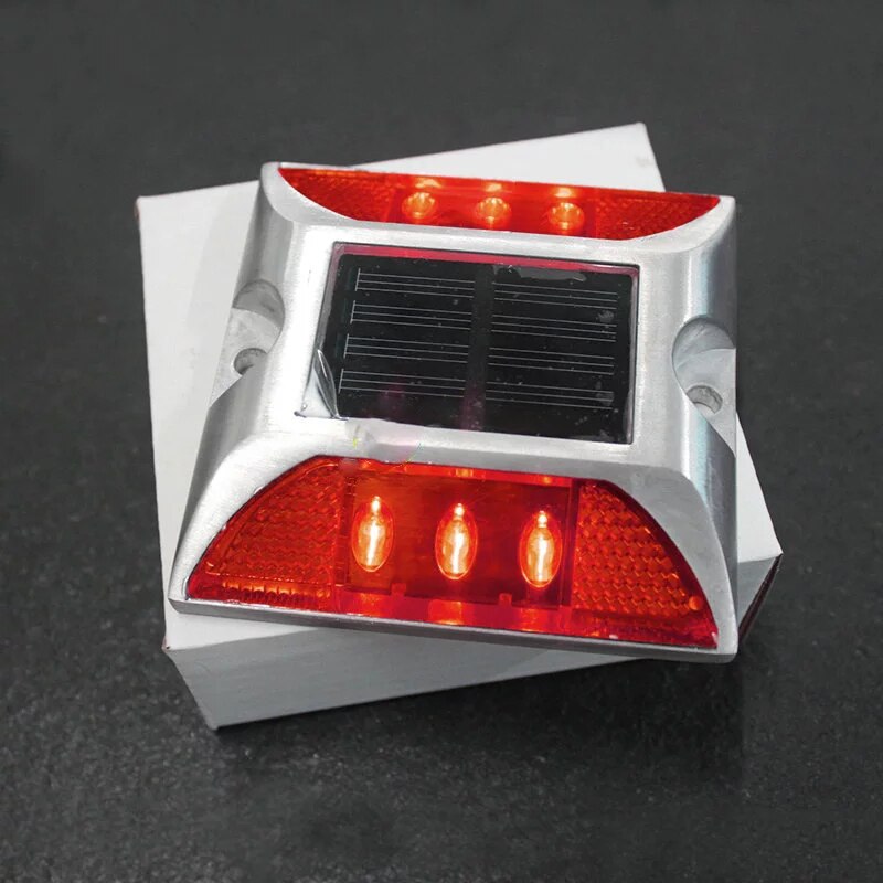 Steady Nody IP68 Road Safety Square Red Warning Li... – Grandado