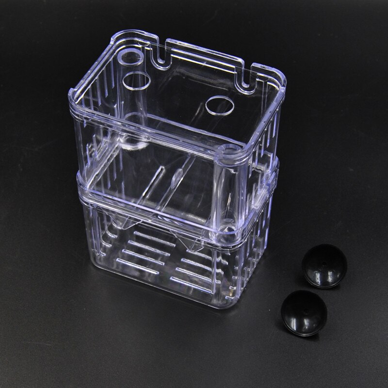 8*7*11cm Double-Deck Clear Fish Breeding Isolation... – Grandado