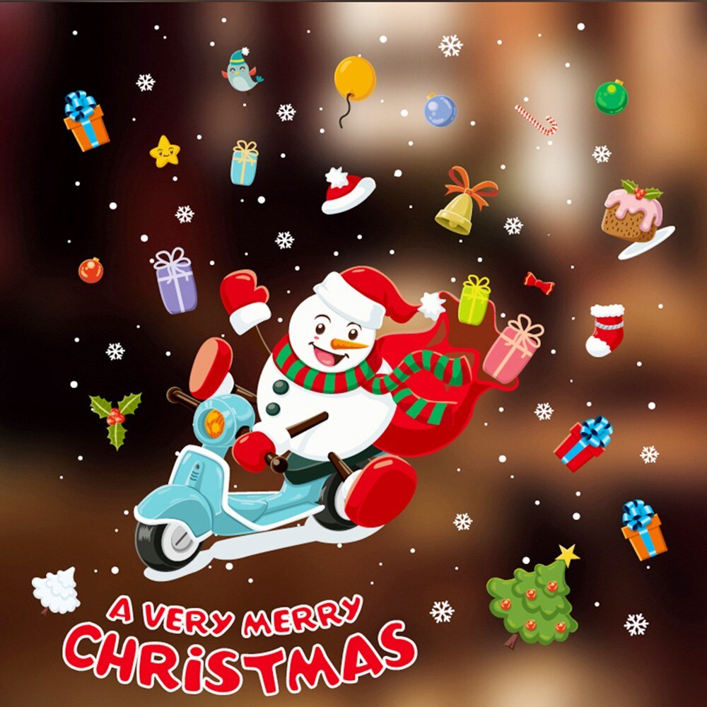 1 st Kerst Verwijderbare Muursticker Versiering Mu... – Grandado