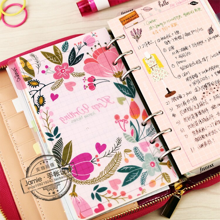 A5 A6 A7 Spiral Notebook Loose Leaf Transparent PP... – Grandado