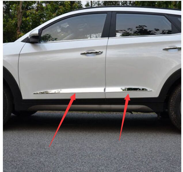 FIT FOR HYUNDAI TUCSON CHROME SIDE DOOR LINING DEC... – Vicedeal