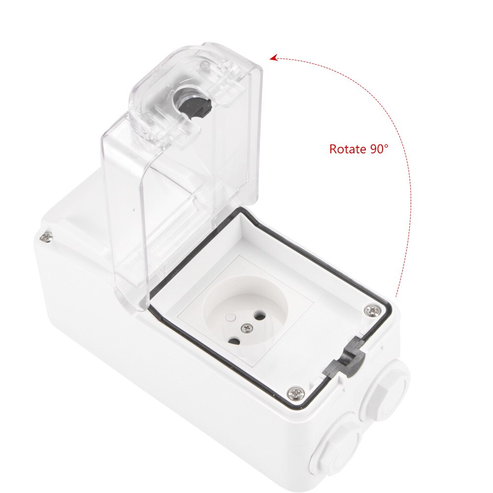 IP66 Waterproof Outdoor Wall Power Socket 16A /13A... – Grandado