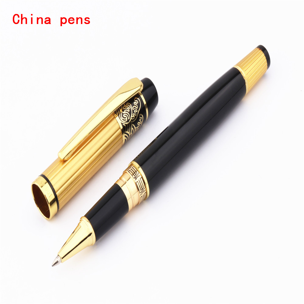 Luxury qualit 901 Black Gold Stainless Medium Nib ... – Vicedeal