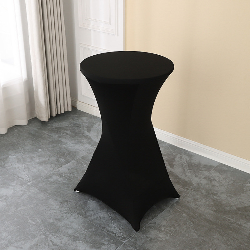2 Pack 80cm Round Highboy Spandex Cocktail Table C... – Grandado
