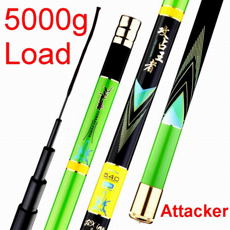 ATTACKER Big Fish Telescopic Fishing Rod 5000G Loa... – Grandado