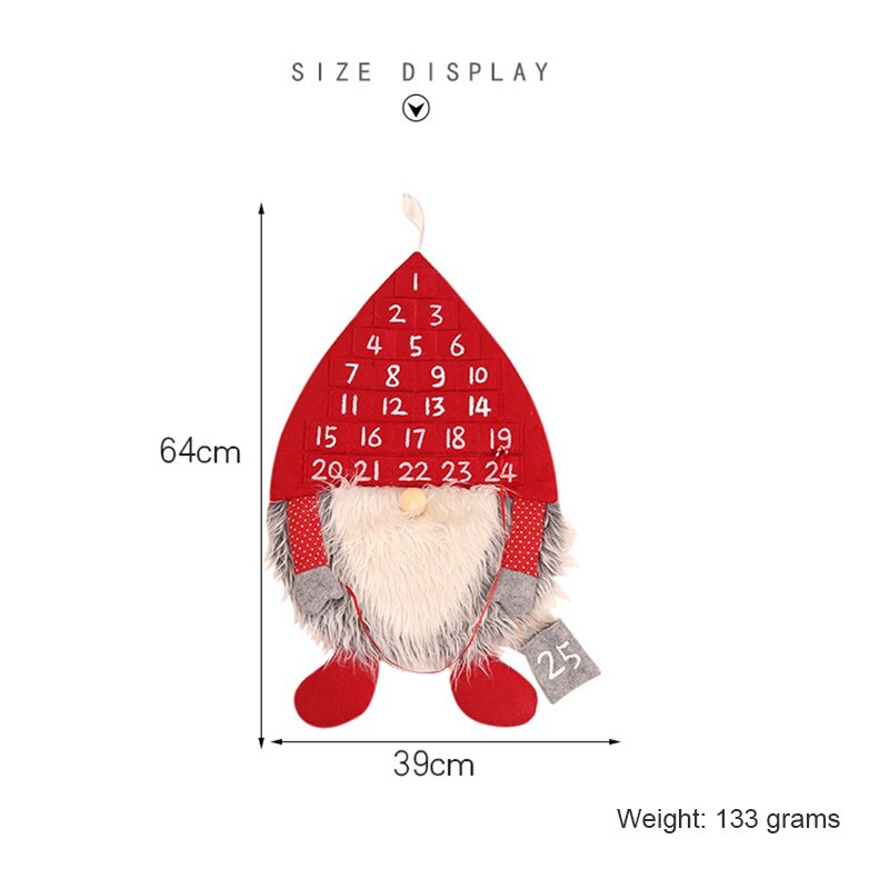 Simple Decorations Christmas Calendar Non-woven Ca... – Grandado