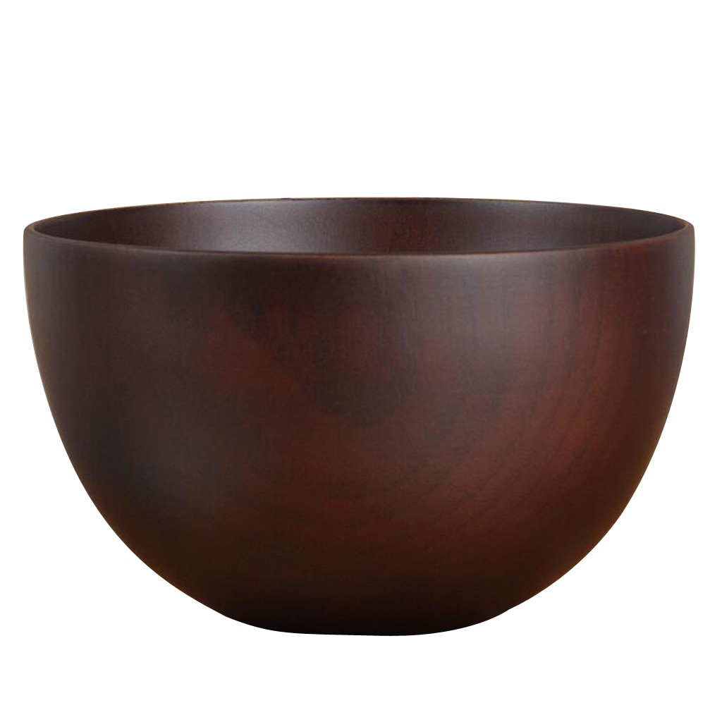 Natural Wood Round Bowl Handmade Craft Tableware F... – Vicedeal