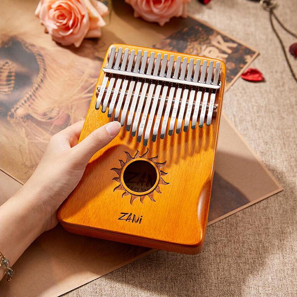 17-key Kalimba Mahogany Core Thumb Piano with Tuni... – Grandado