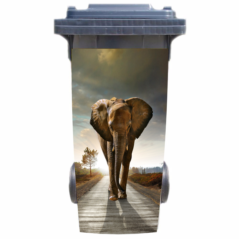 DIY elephant on the road Adhesive Removable Waterp... – Grandado