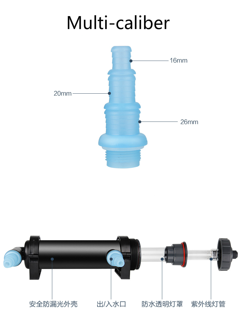 JEBO 220-240V UV Sterilizer Lamp Light Aquarium Po... – Grandado