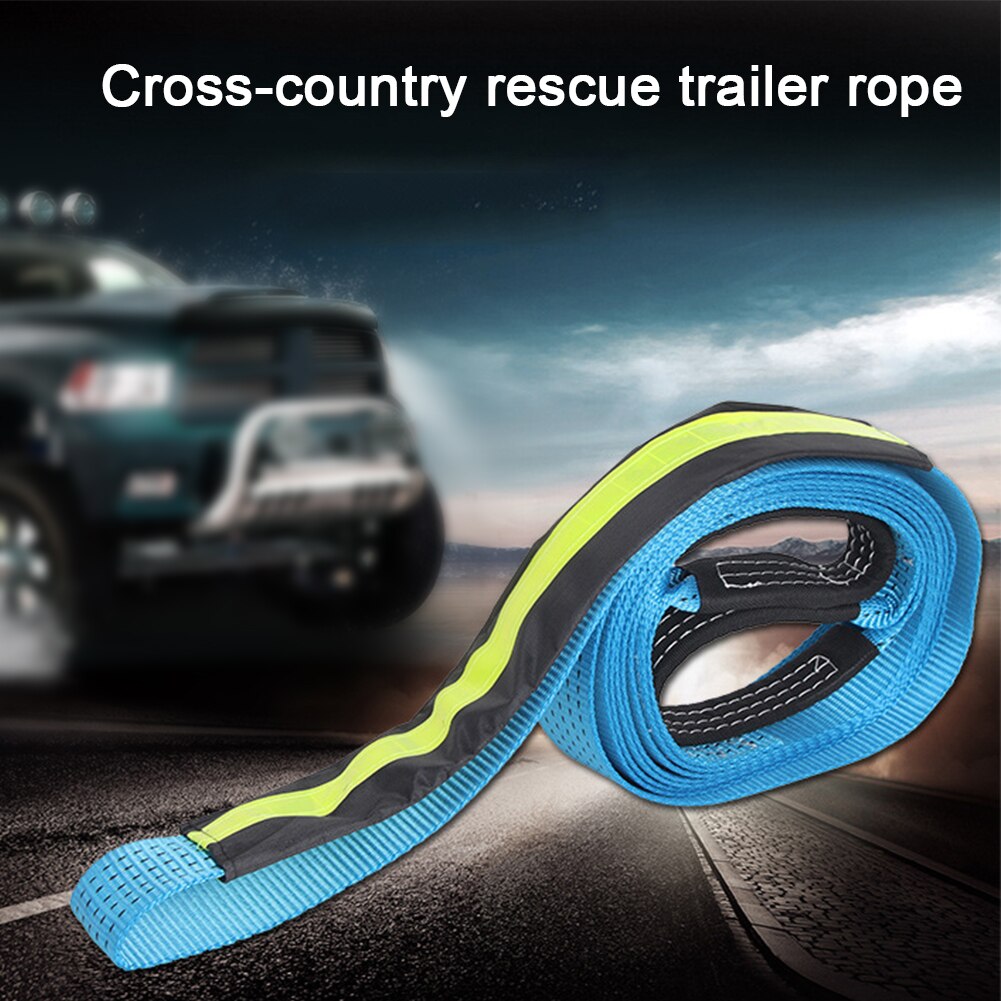 5M 8Tons Rope Blue Off Road Tow Strap Durable Heav... – Grandado