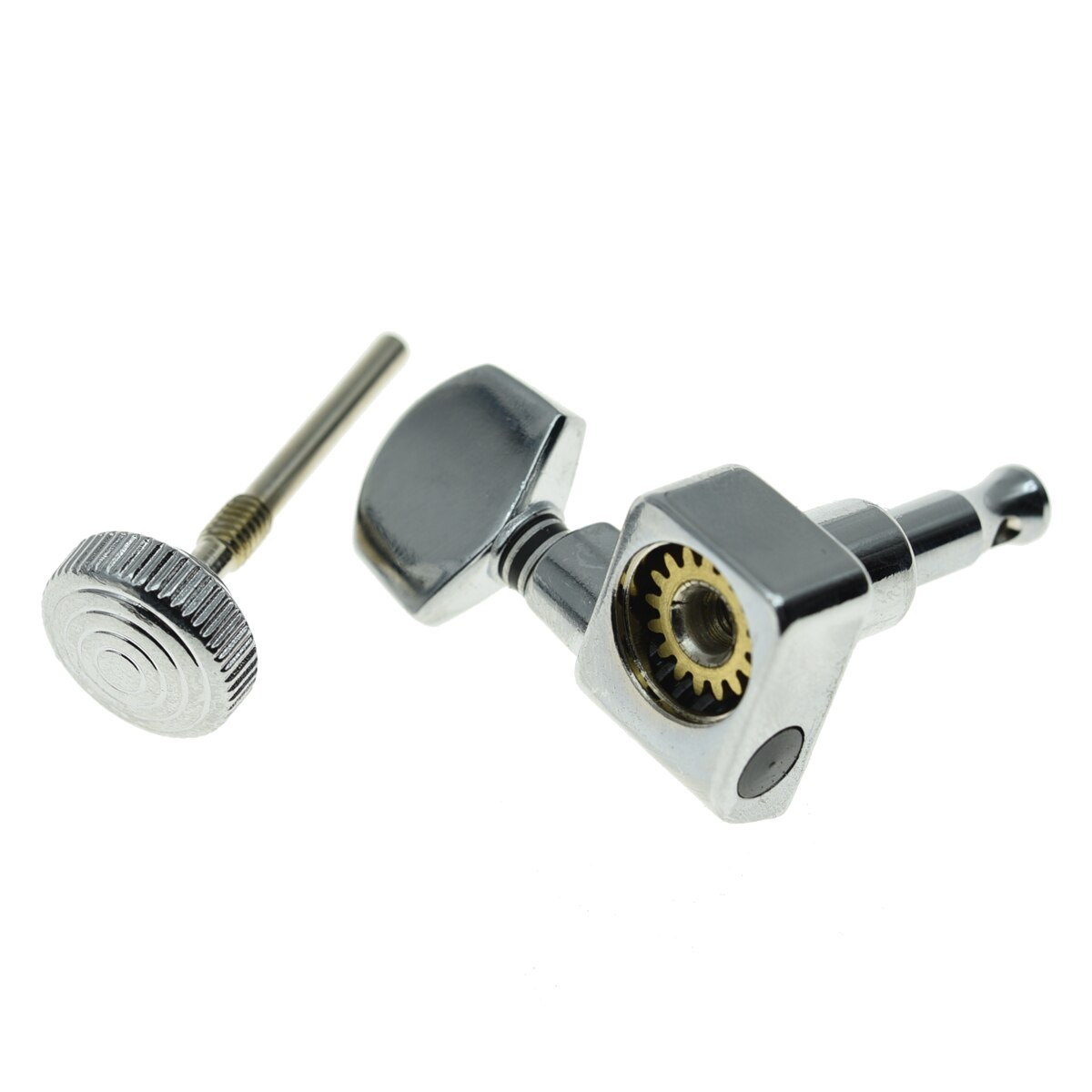 Chrome 6 inline 2 pin locking tuning keys pegs tun... – Vicedeal