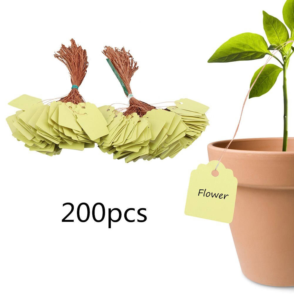 Genanvendelige 200 stk planter hænge tag etiketter... – Grandado