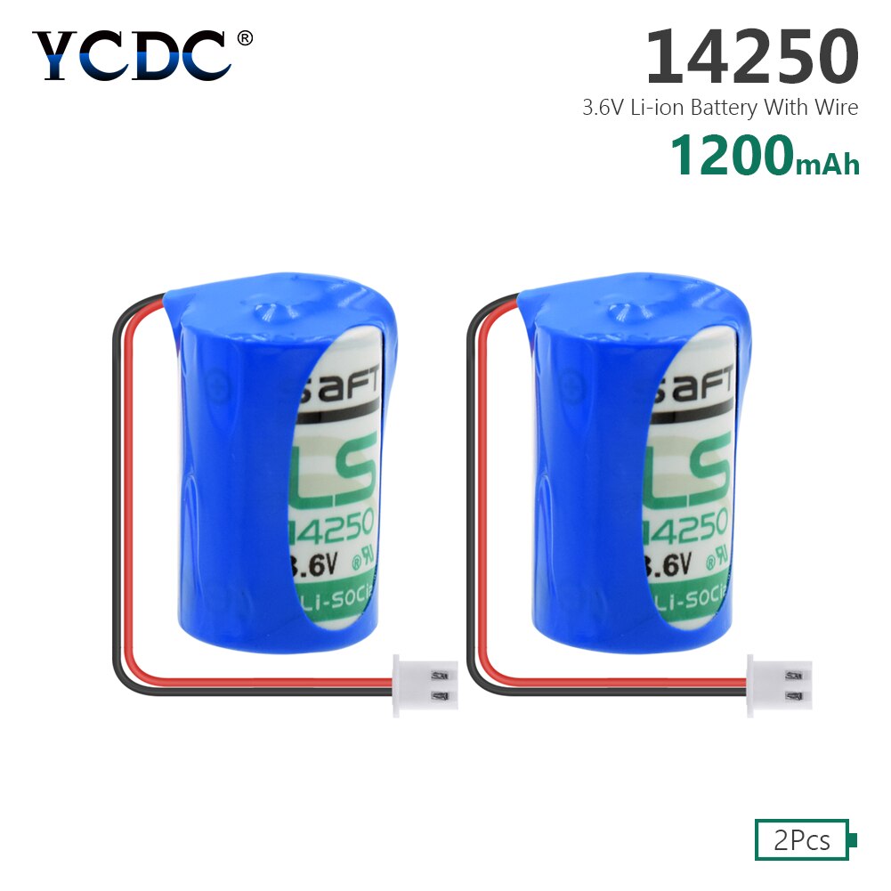 Capacity 1200mah 2pcs 1/2 aa 3.6v 100% Original li... – Grandado