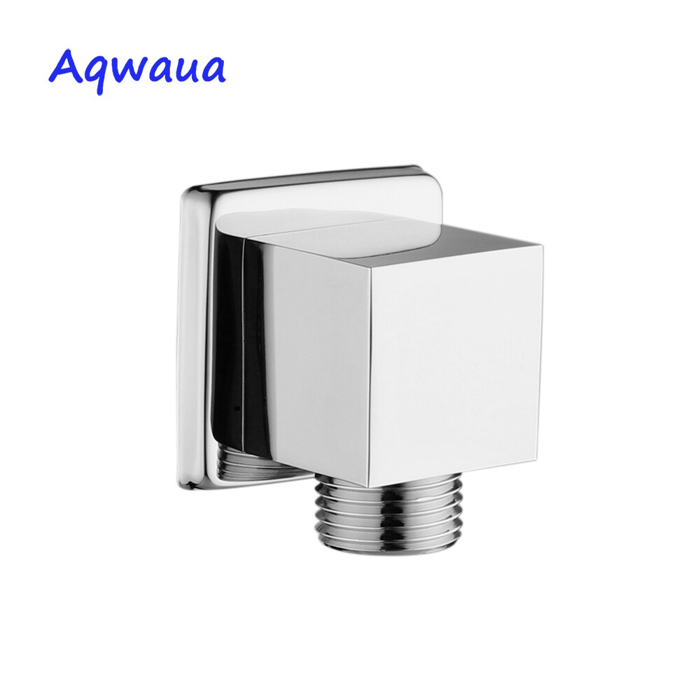 Aqwaua Black Chrome Shower Hose Connector Square A... – Vicedeal