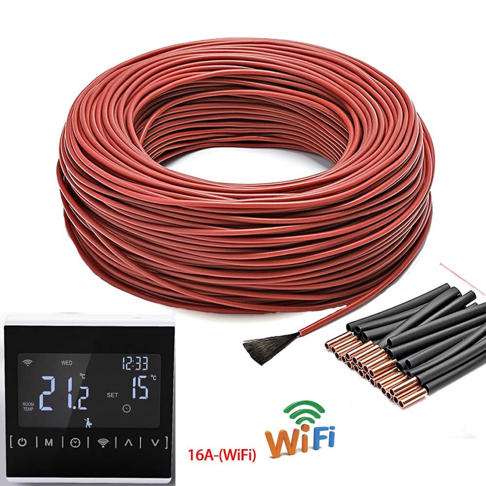 50M 12K 33ohm/m Silicone Rubber Heating Cable Floo... – Grandado