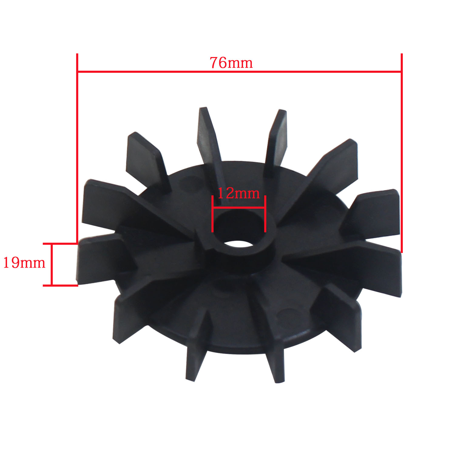 77mm Outer diameter motor plastic fan blade Motor ... – Grandado