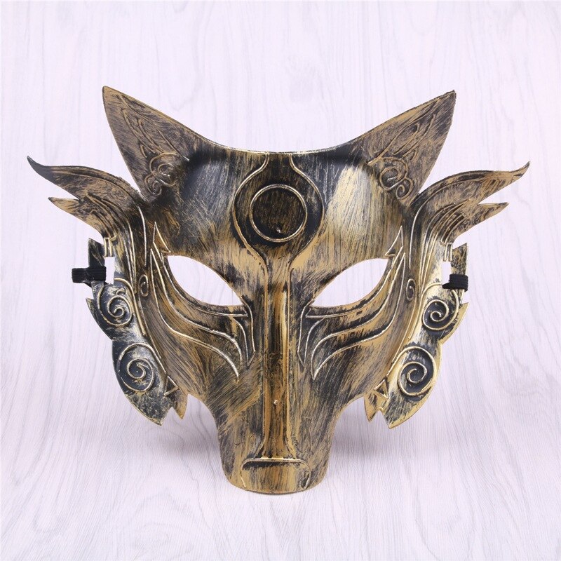 Halloween costume ball wolf head mask retro party ... – Grandado