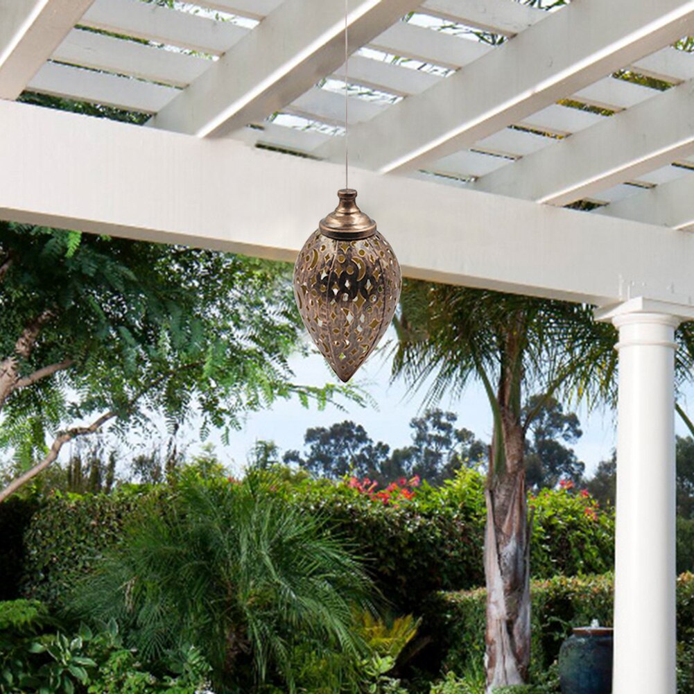 Art Projection Light Retro LED Solar Iron Portable... – Grandado