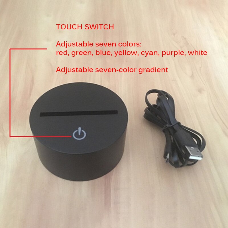 Kid Light Night 3D LED Night Light Table Bedside L... – Grandado