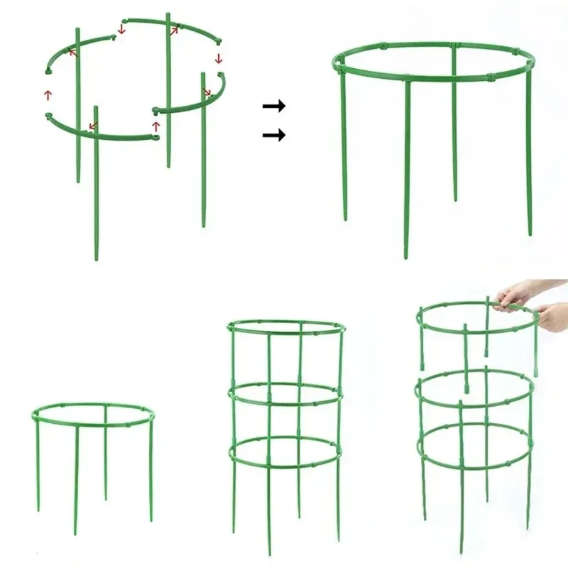 Tomato Cages Trellis Plastic Column Vine Plant Bra... – Grandado