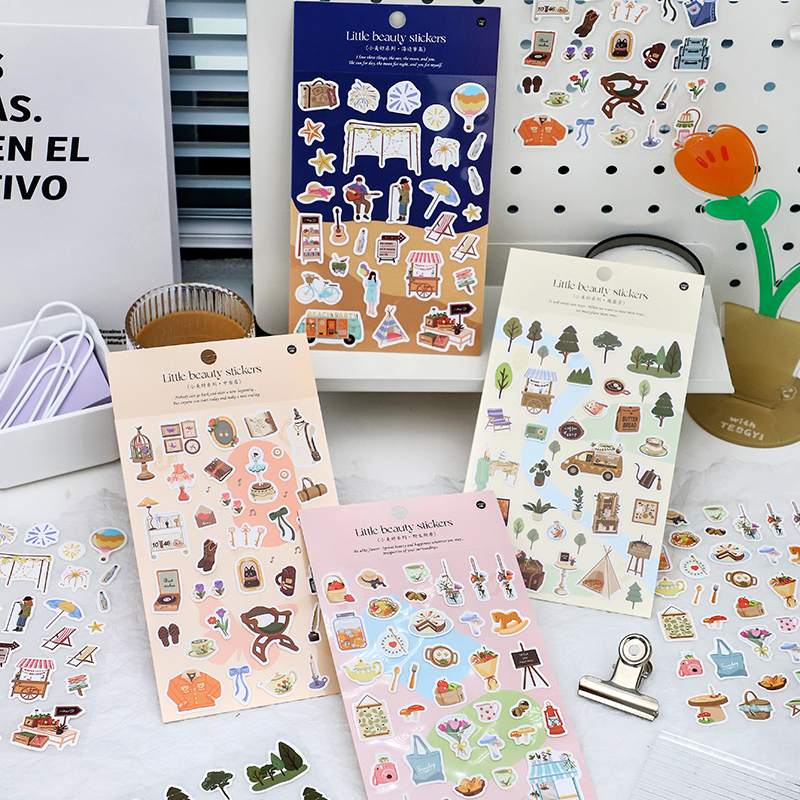 16packs/LOT small beautiful series fresh decoratio... – Grandado