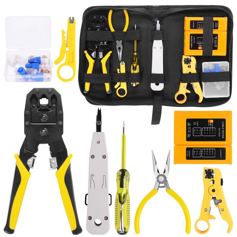Network Repair Plier Tool Kit with Utp Cable Teste... – Vicedeal