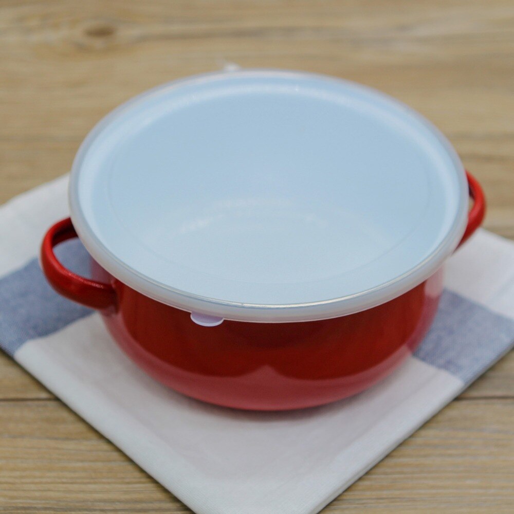 Tomater emalj kruka röd 18cm 1.5l – Grandado