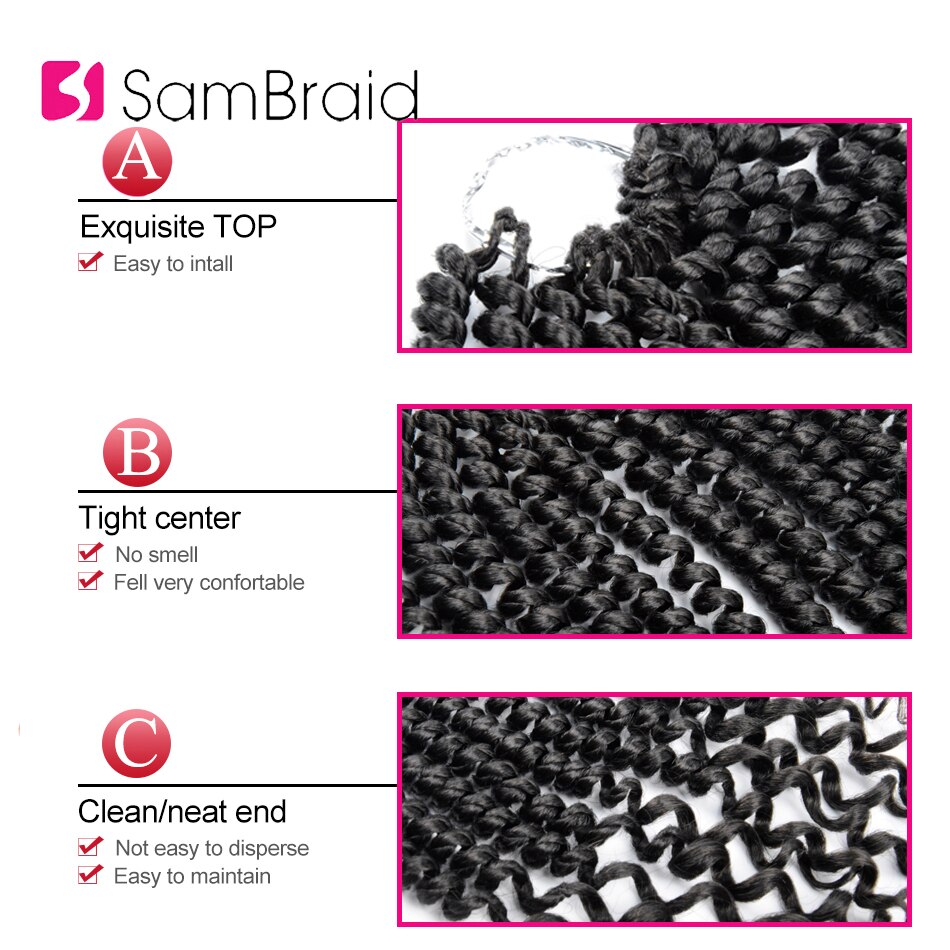 SAMBRAID 12 Inch Senegalese Spring Twist Hair Croc... – Grandado