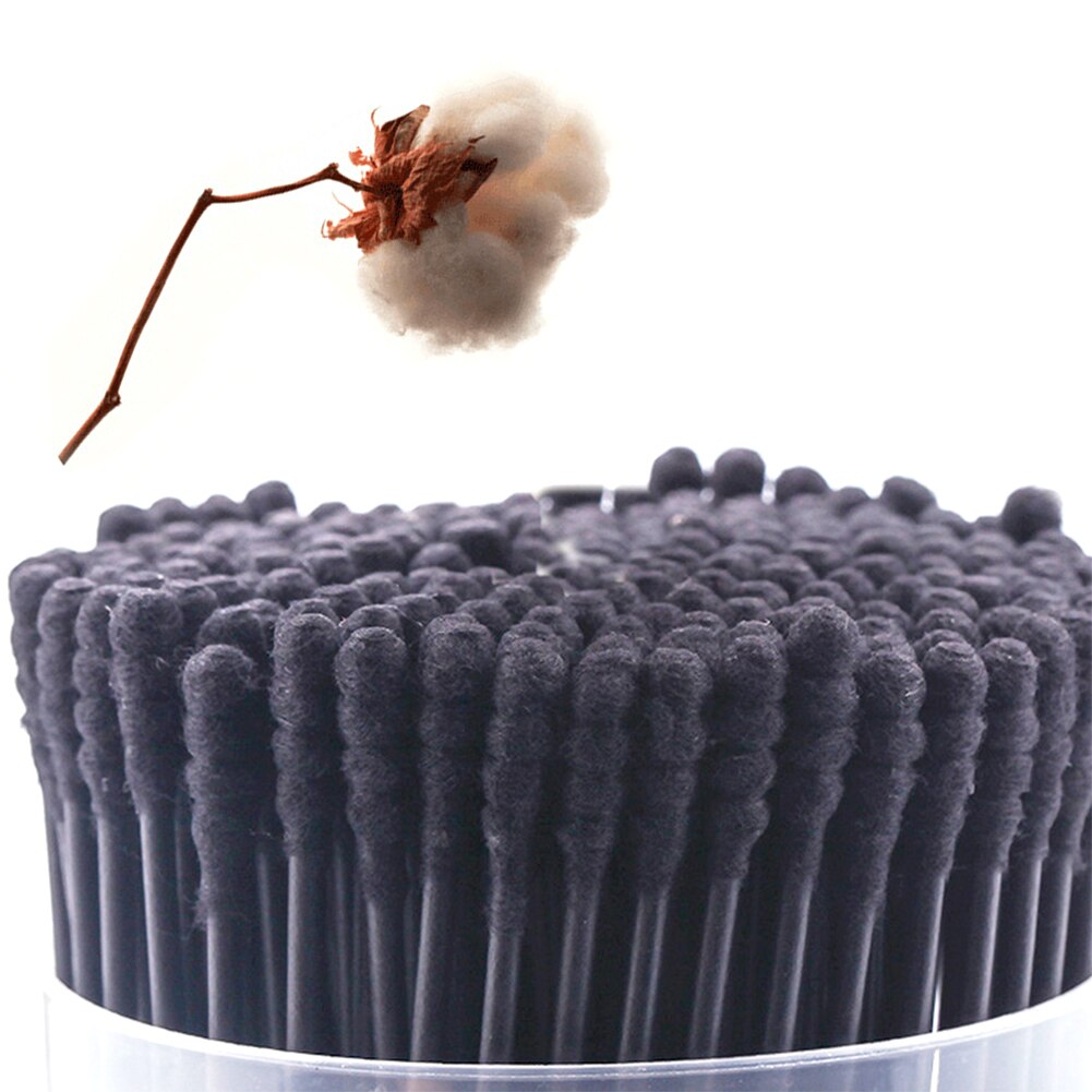 200pcs Spiral Bamboo Charcoal Ear Cotton Swab Doub... – Grandado